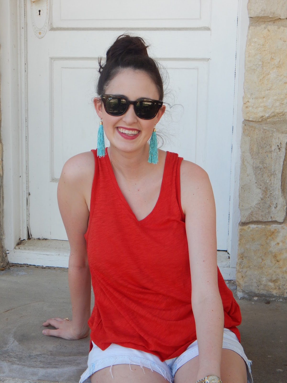 Preppy Lane: Red tank