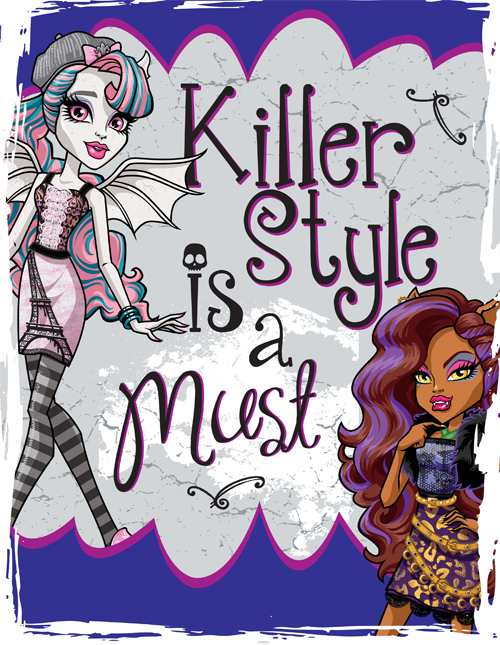 monster high: Postales scaris