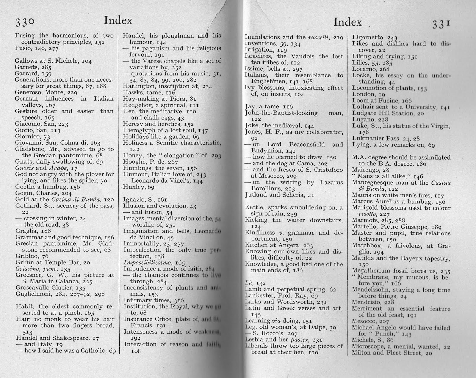 fretmarks: Probably the best book index ever
