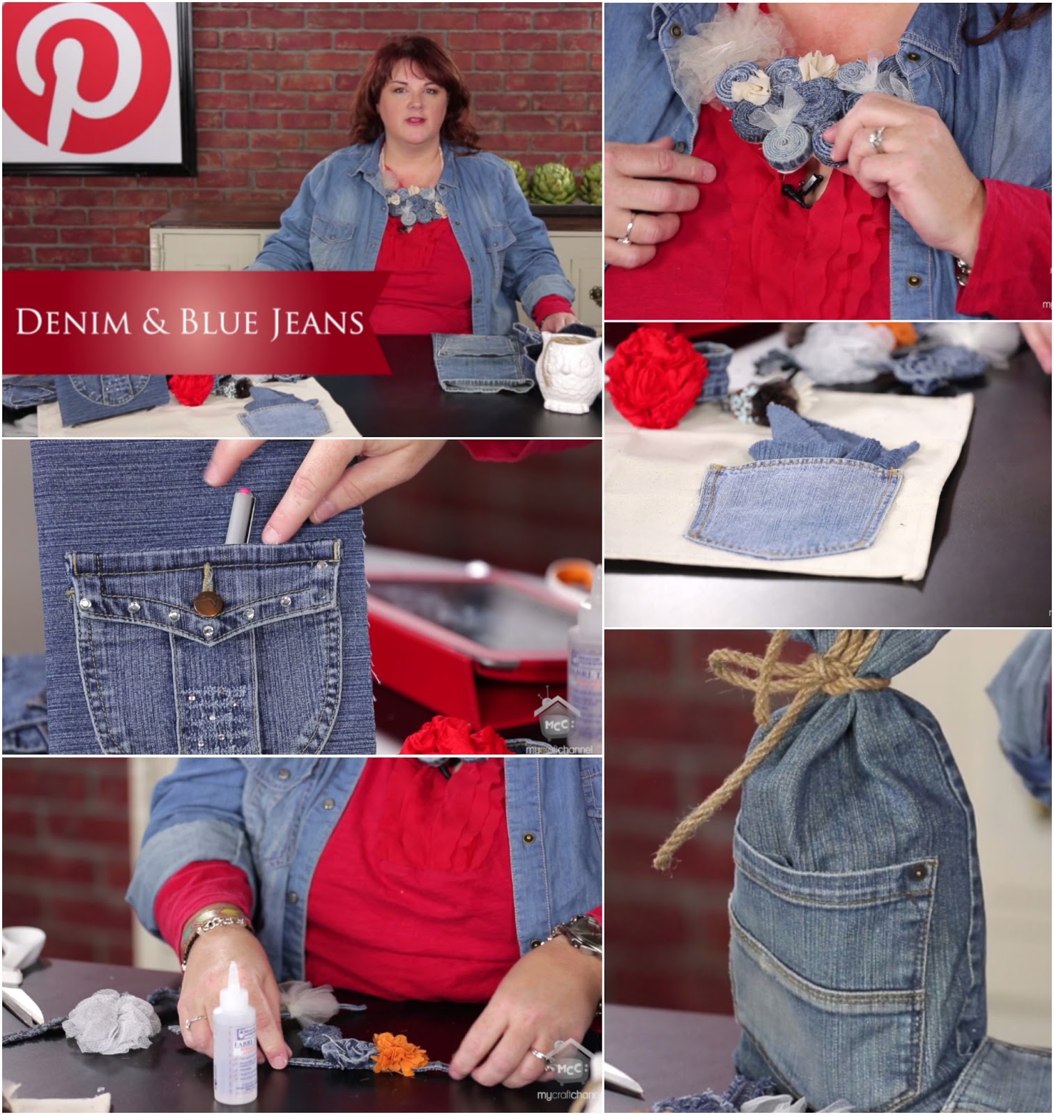 Allred Design Blog: Inspired by Pinterest: Denim & Blue Jeans
