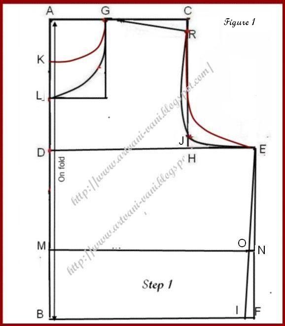 Vani's blog 1 : Method of stitching Katori Blouse