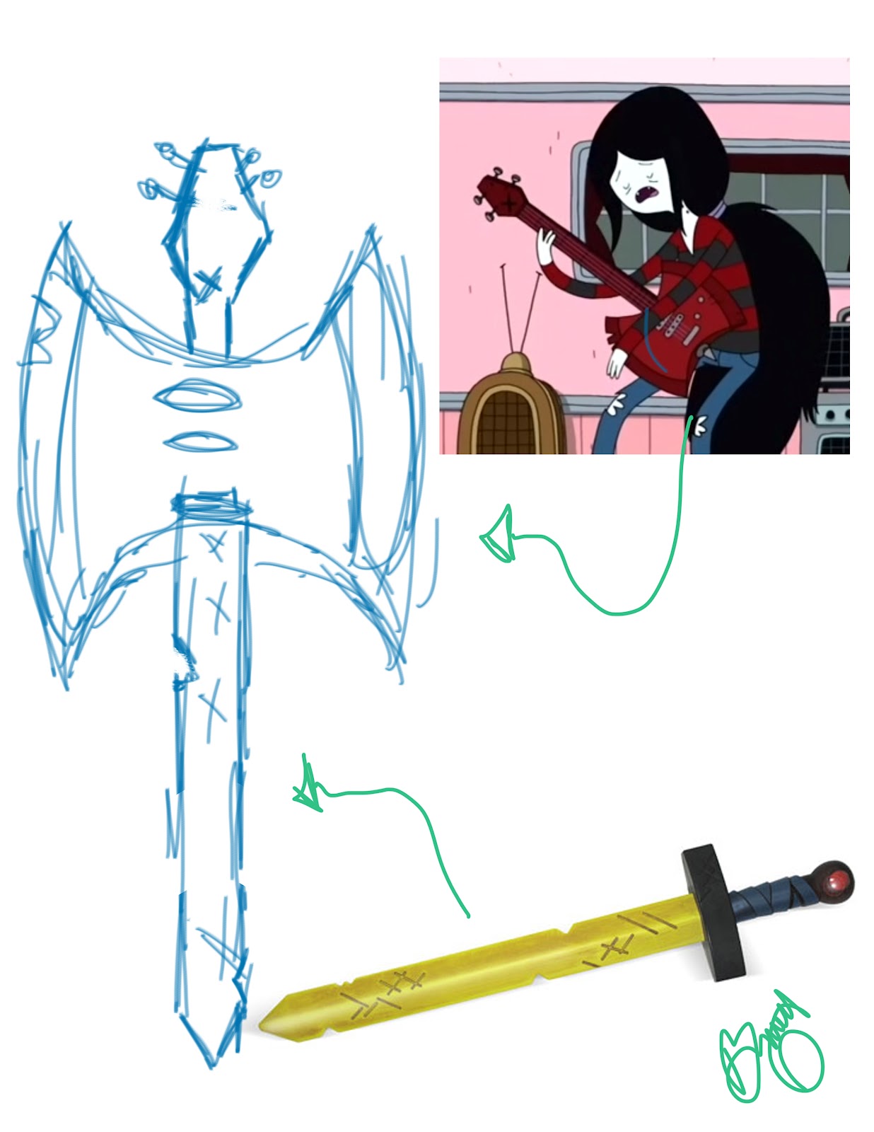 Diana Bray Art: Adventure time Sword!!!