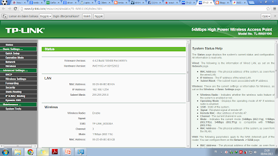 Simulator TP-LINK TL-WA5110G ( TP-LINK emulator ) | NANDA MIKHOR