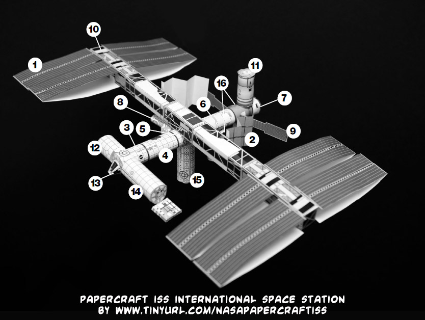 Ninjatoes' papercraft weblog: Papercraft International Space Station ISS!