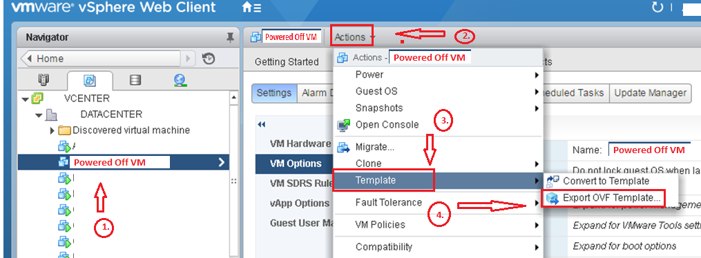 Techies Sphere Export Ovf Or Ova Templates In Vmware Vsphere Web Client Or Vsphere Traditional