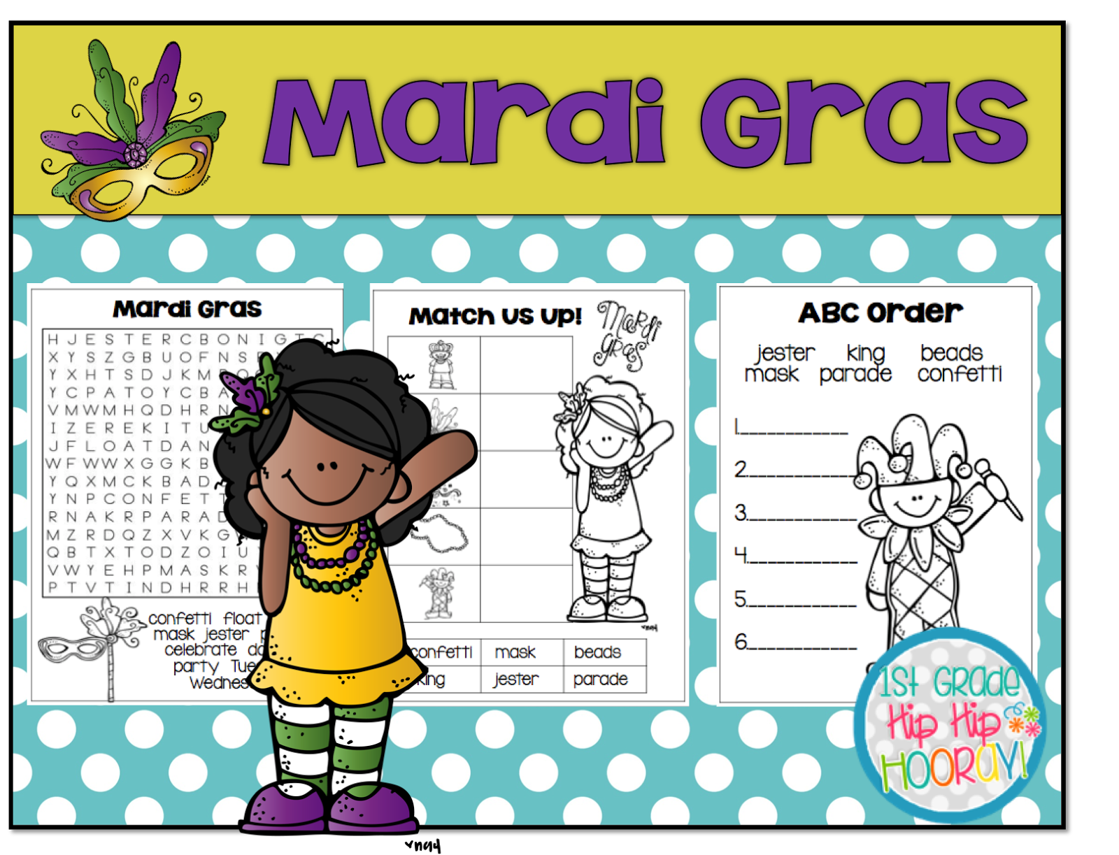 1st Grade Hip Hip Hooray!: Mardi Gras