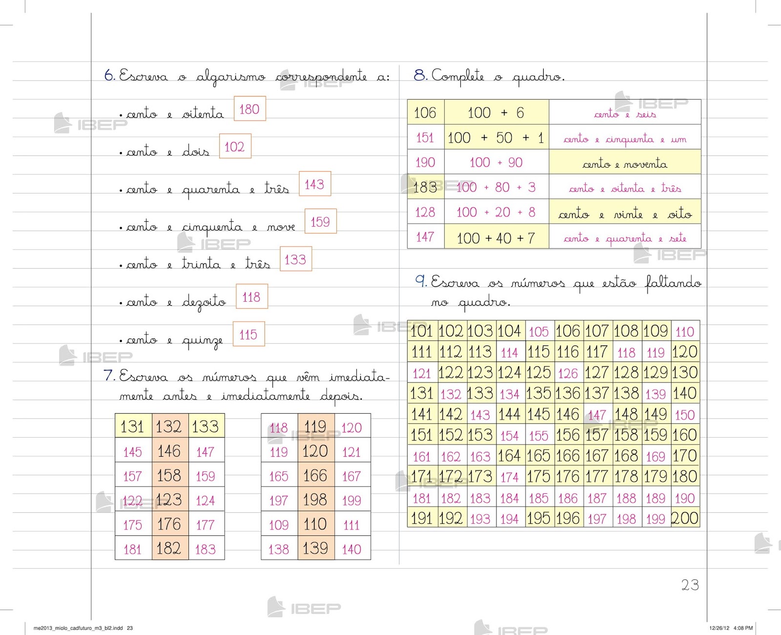 CADERNO DO FUTURO 3 ANO MATEMÁTICA PROFESSOR. - Aprender e Brincar