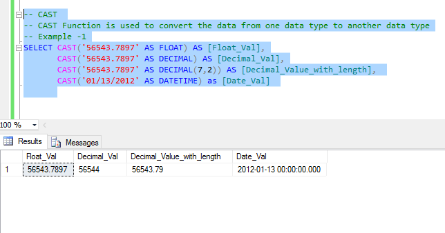 Bala Krishna's MSBI Blog: SQL SERVER -- Conversion Functions-- Part-21