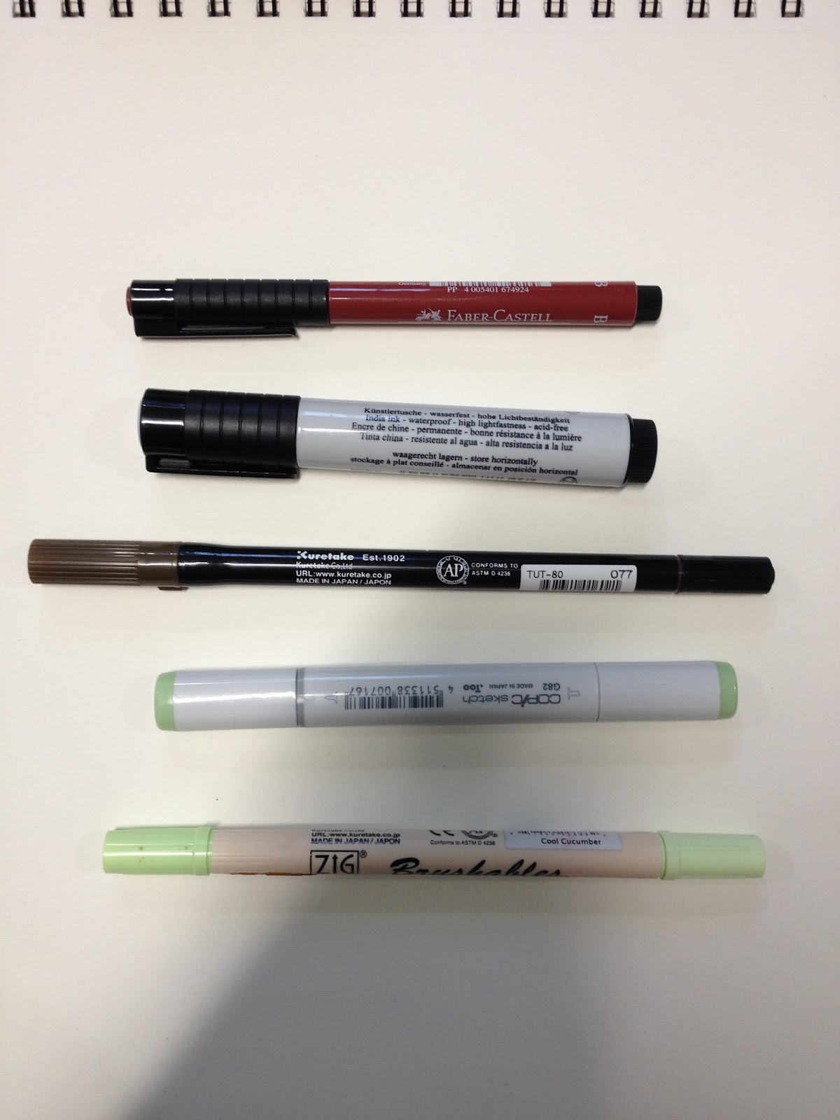 Art Marker Review: Pitt Artist Pens and Pitt Big Brush Pens