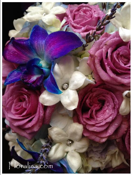 Floralisa Weddings and Events: Beautiful blue bling wedding.