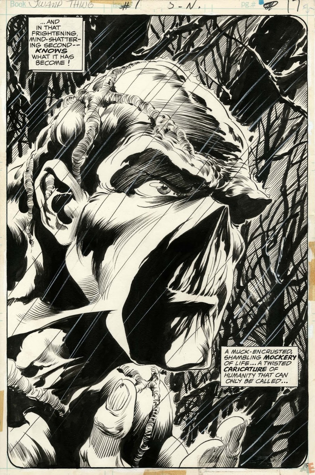 Capns Comics Swamp Thing 1 Splash By Berni Wrightson