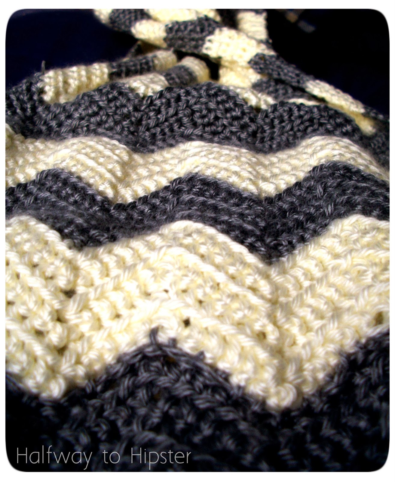 Halfway To Hipster: Free Chevron Scarf Pattern