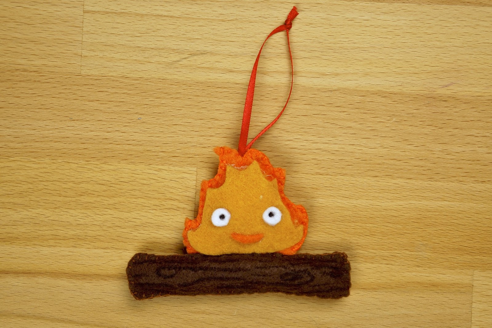 Otaku Crafts: Make Your Own Felt Calcifer Ornament