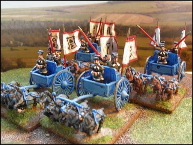 Analogue Hobbies: From Seb: 15mm Chinese Heavy Chariots (82 points)