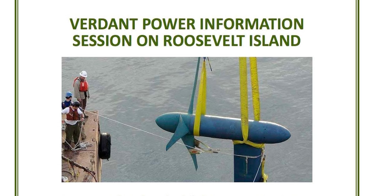 Roosevelt Islander Online: You're Invited To Verdant Power Roosevelt ...