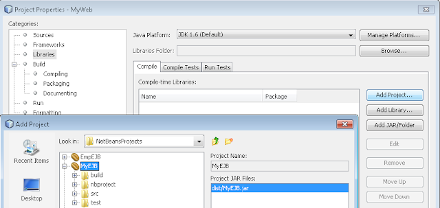 Learn Java JEE: EJB3.0 - Stateless Session Bean and lookup in Servlet