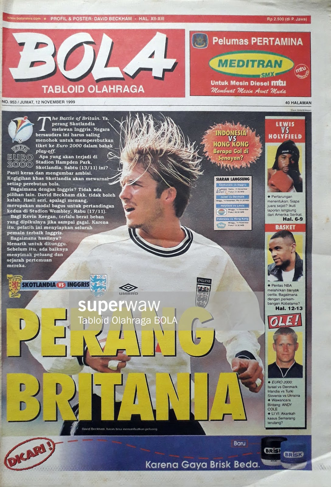 TABLOID BOLA: SKOTLANDIA VS INGGRIS PERANG BRITANIA