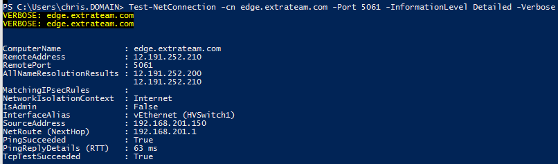 Chris Lehrs Microsoft Blog Powershell And Testing Connectivity With Test Netconnection