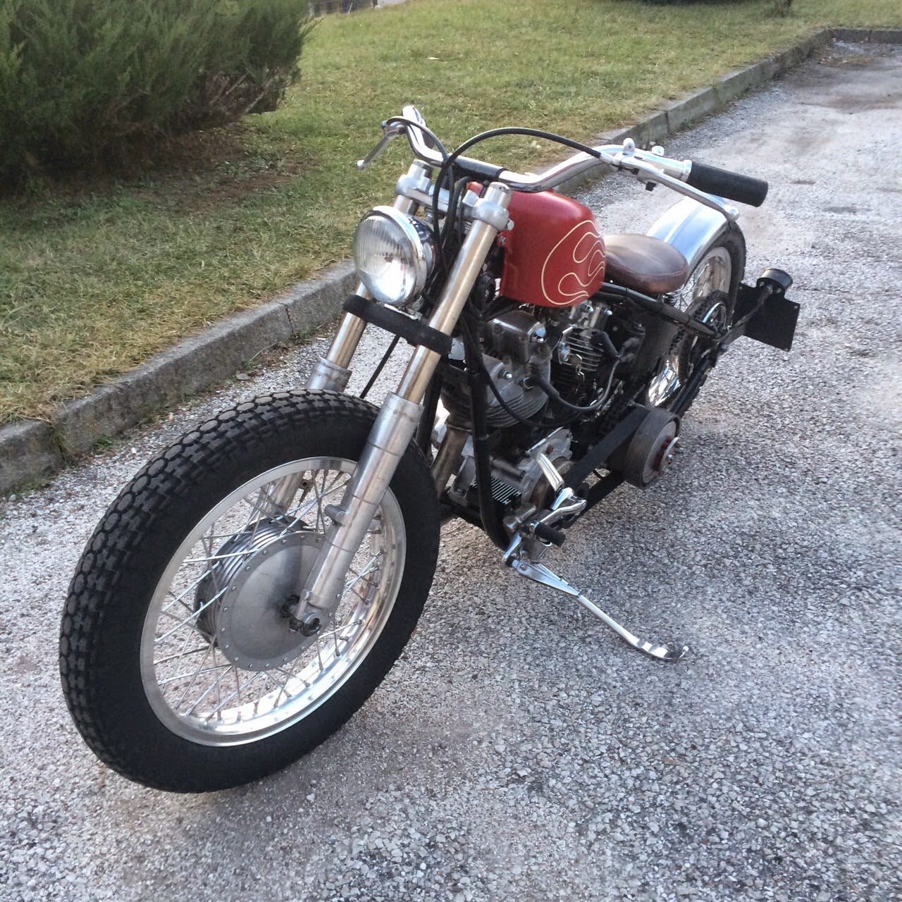 GalluzHead...... Be a Man ride a Pan : H-D Shovelhead FX Chopper rigid ...