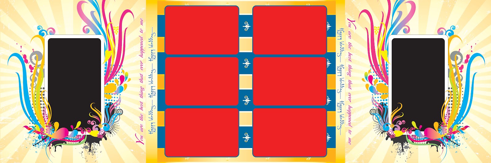 12x36 album photoshop templates creations | naveengfx