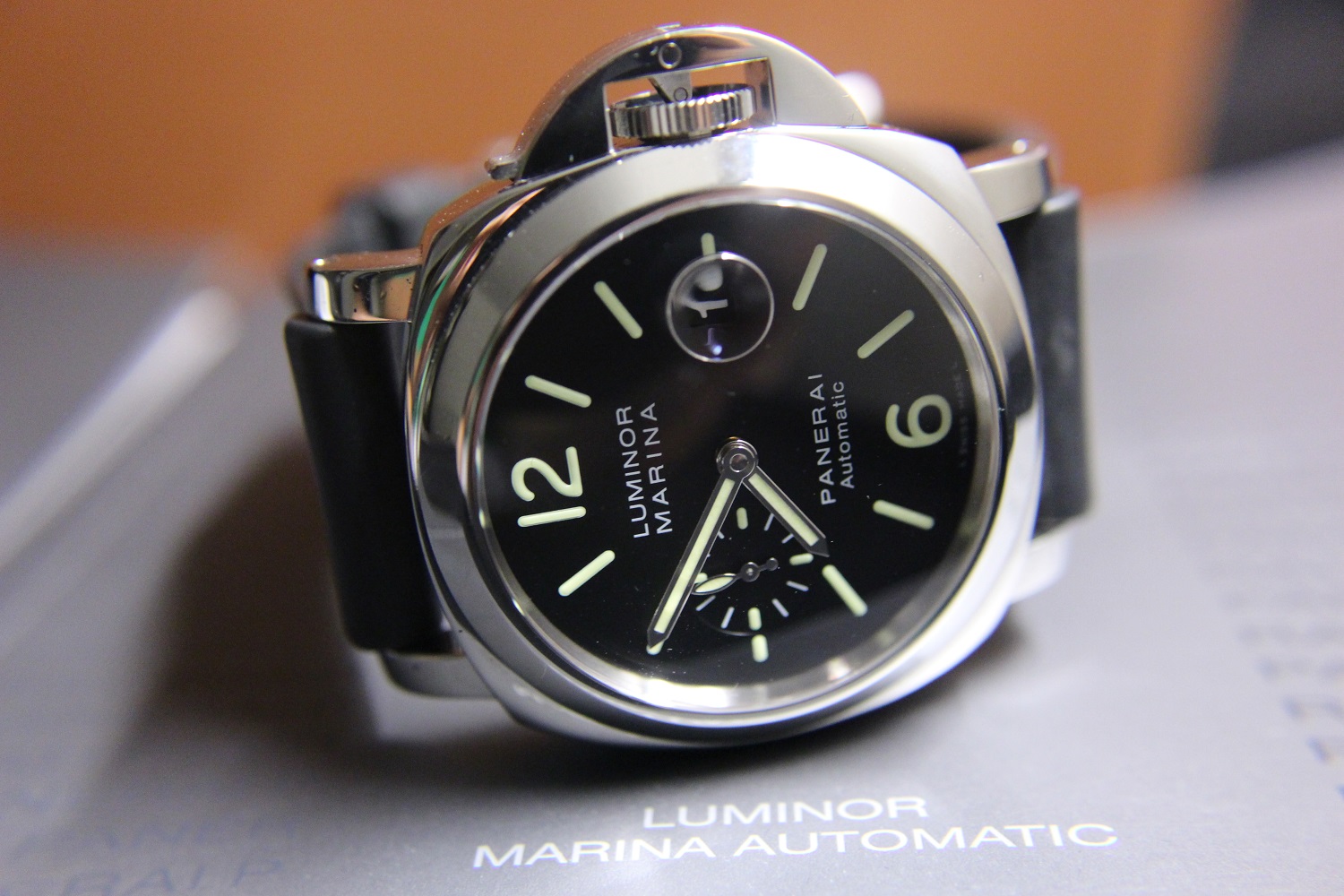 JAM TANGAN PANERAI LUMINOR MARINA AUTOMATIC PAM 104 (FULLSET) - Jam ...