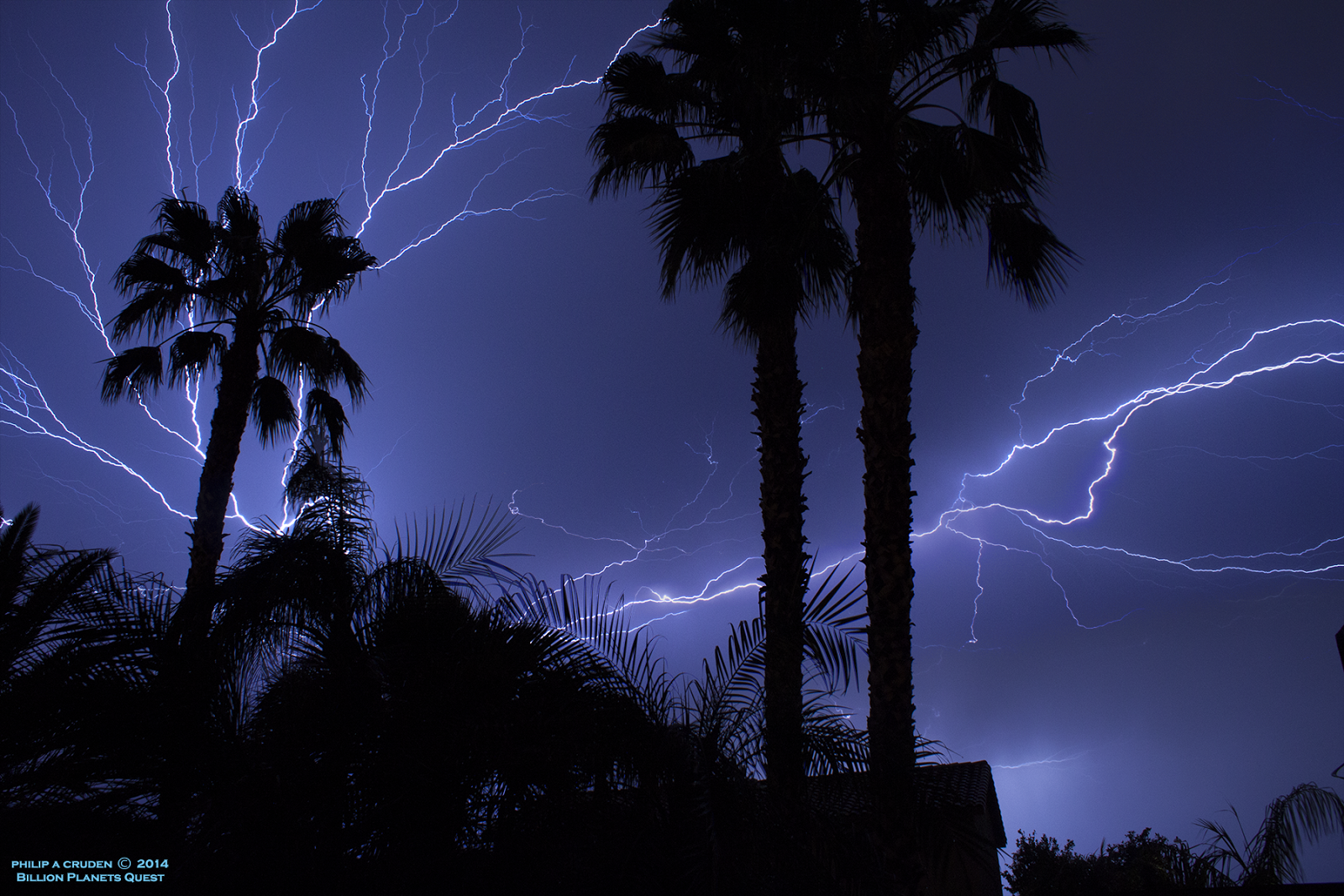 Billion Planets Astronomy and Art: Lightning