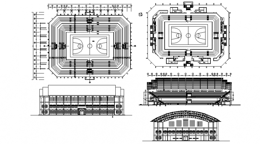 SPORTS PLAYGROUND AREA DRAWINGS 2D VIEW PLAN AUTOCAD FILE
