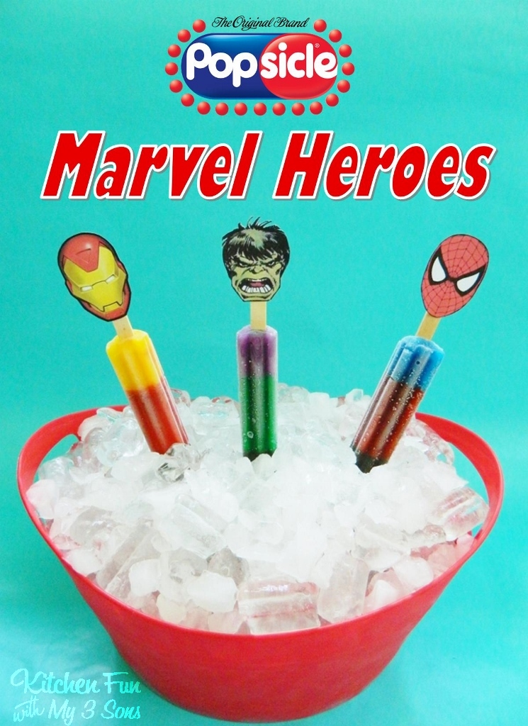 Popsicle Marvel Heroes with free Printable & Target Gift Card GIVEAWAY ...