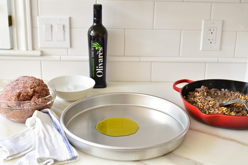 Kibbeh Sahnieh in a Round Pan Recipe | LEBANESE RECIPES