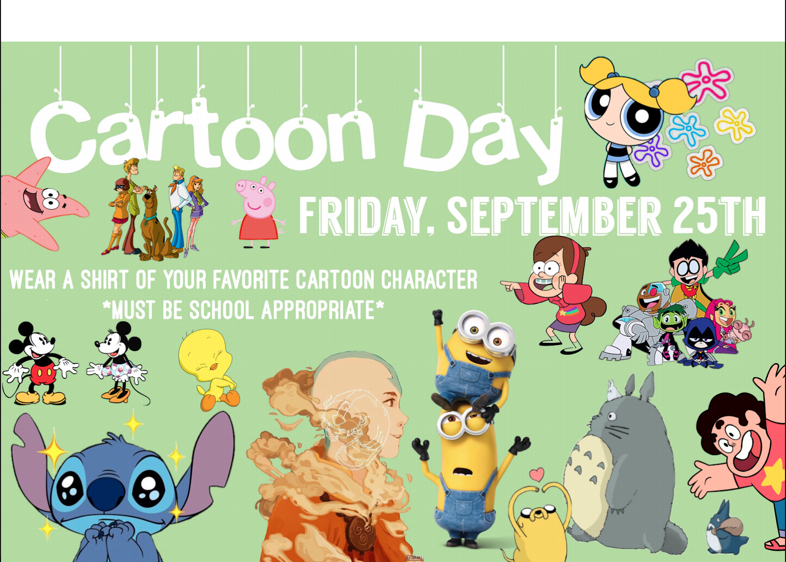 Marguerita Elementary PTA: Cartoon Day on 9/25
