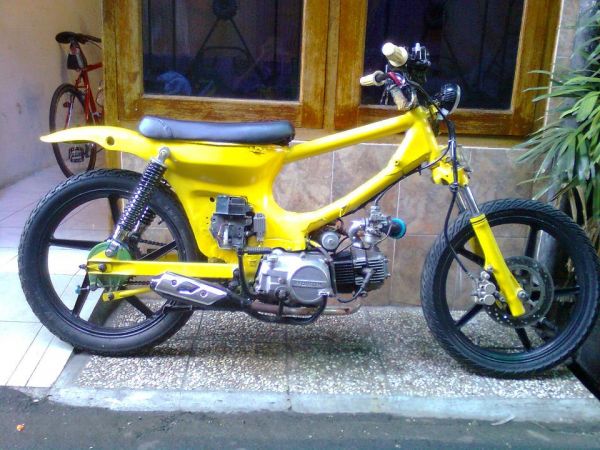 Gambar modifikasi honda astrea grand Kuning terbaru