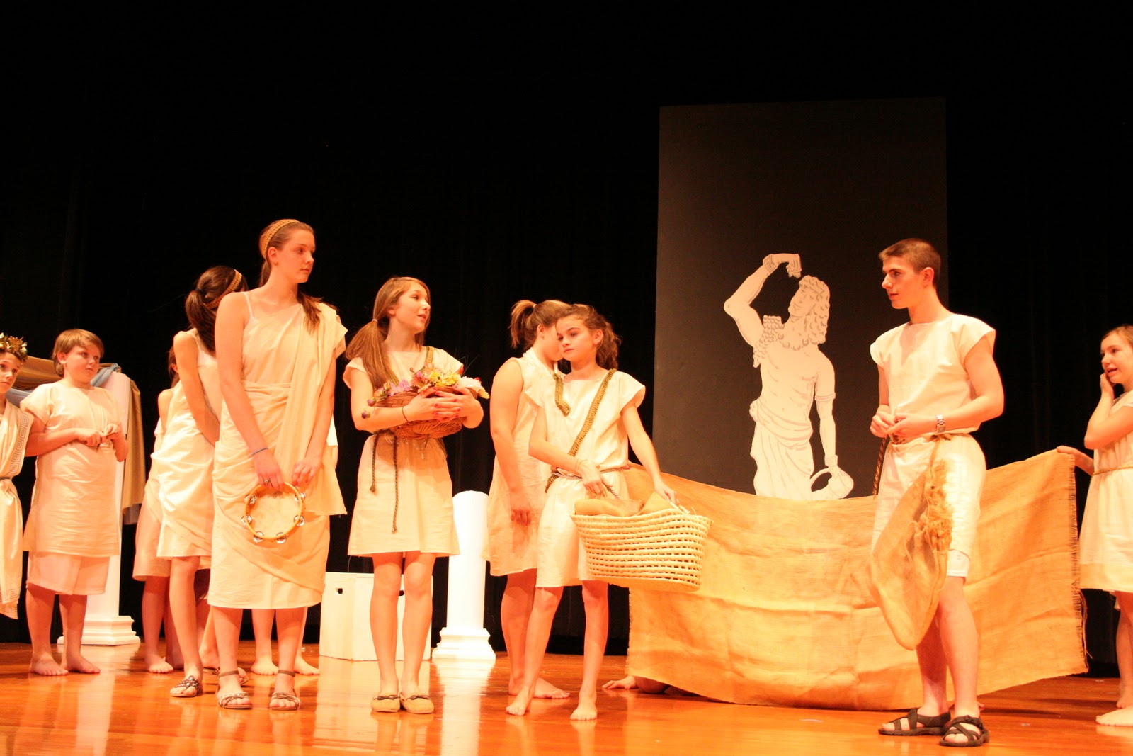 "Circus Olympus" ... Greek Theatre!: Athena & Arachne Production Photos