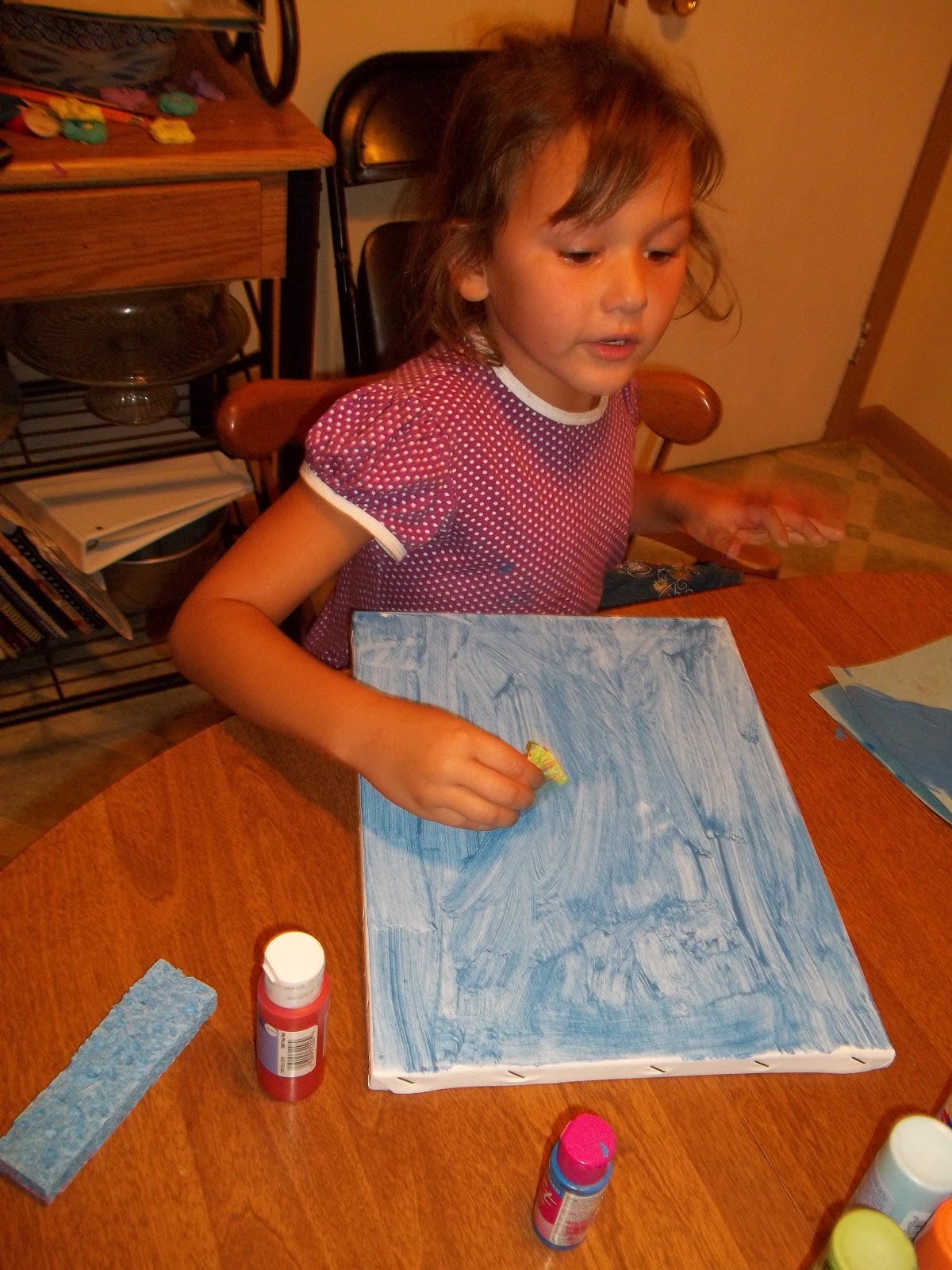 Treasure's From Life's Garden: Sponge Painting Fall Scene