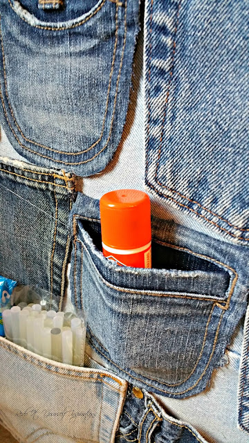 DIY Repurposed Denim Wall Organizer | Redo It Yourself Inspirations ...