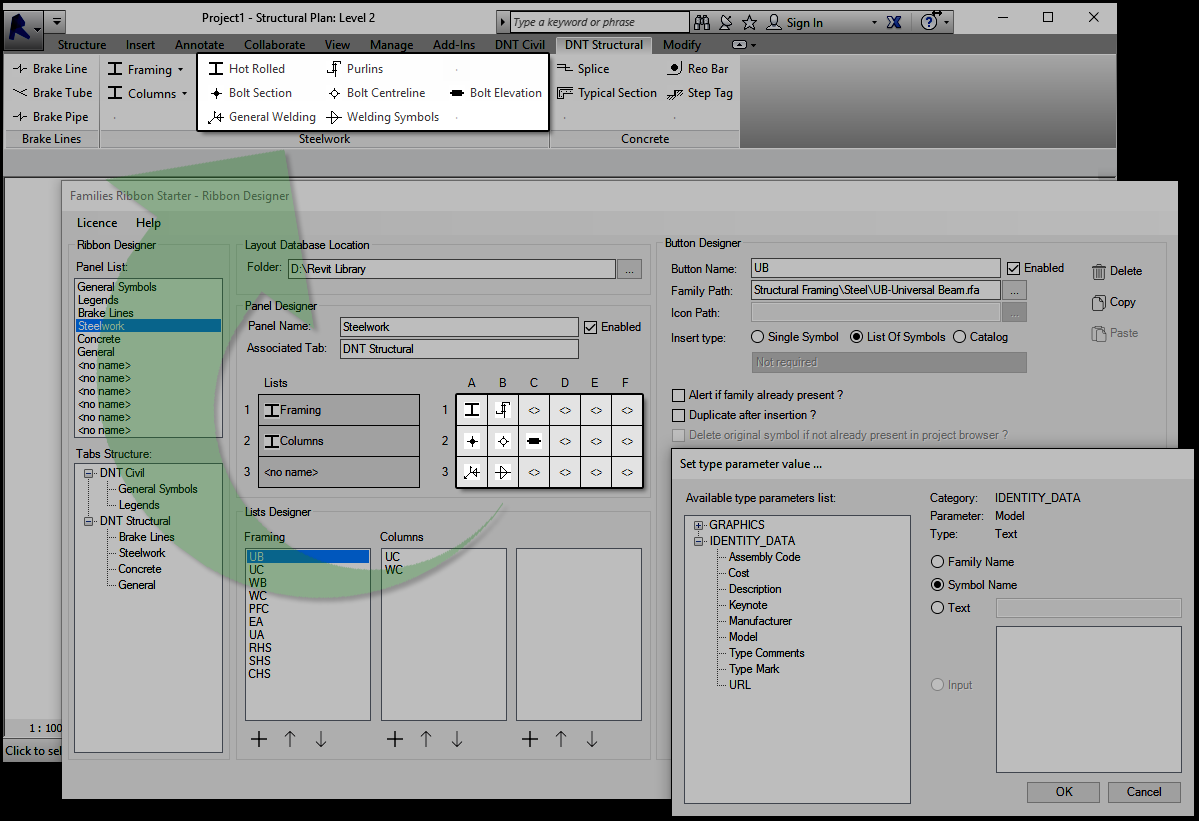 Revit Add-Ons: Families Ribbon Add-in
