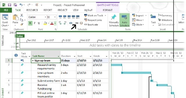 Link Task In MS Project ~ Ms Project