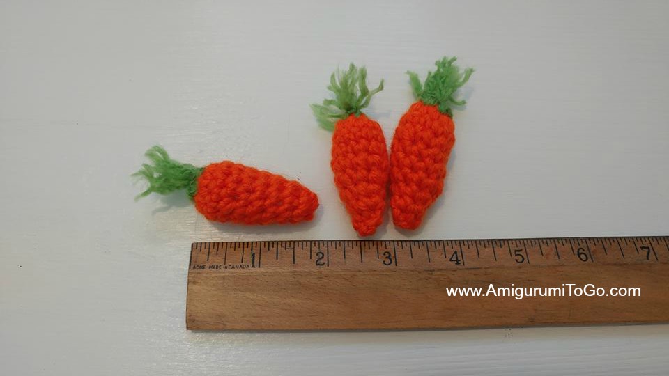 Small Crochet Carrot