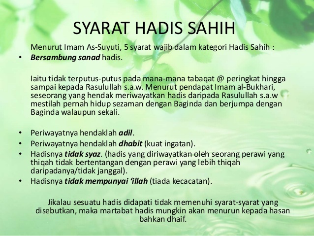 Ramai Yang Membicarakan Tentang Hadis, Adakah Anda Betul Paham ...