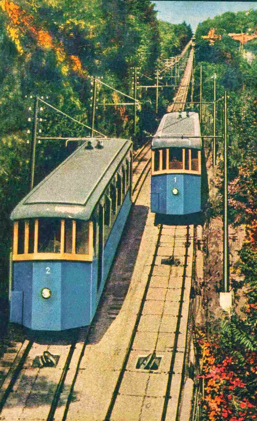 transpress nz: funicular from Como to Brunate, Italy