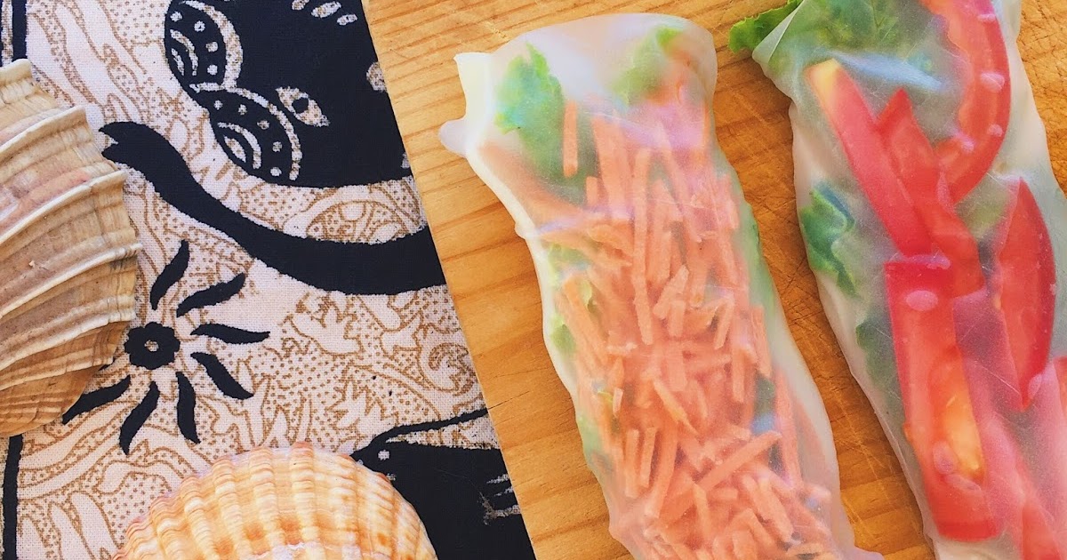 Wraps de folha de arroz: spring rolls | Maria Travassos - Nutricionista
