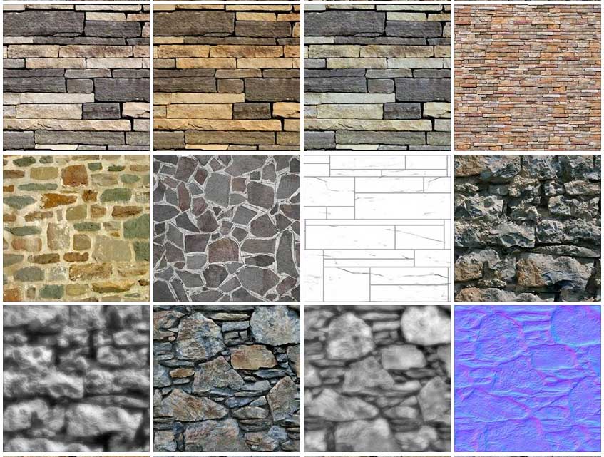 SKETCHUP TEXTURE: TEXTURE STONE WALLS, MASONRY