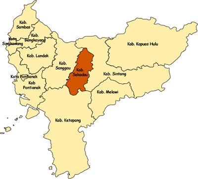 info KALBAR: Letak Geografis Kabupaten Sekadau