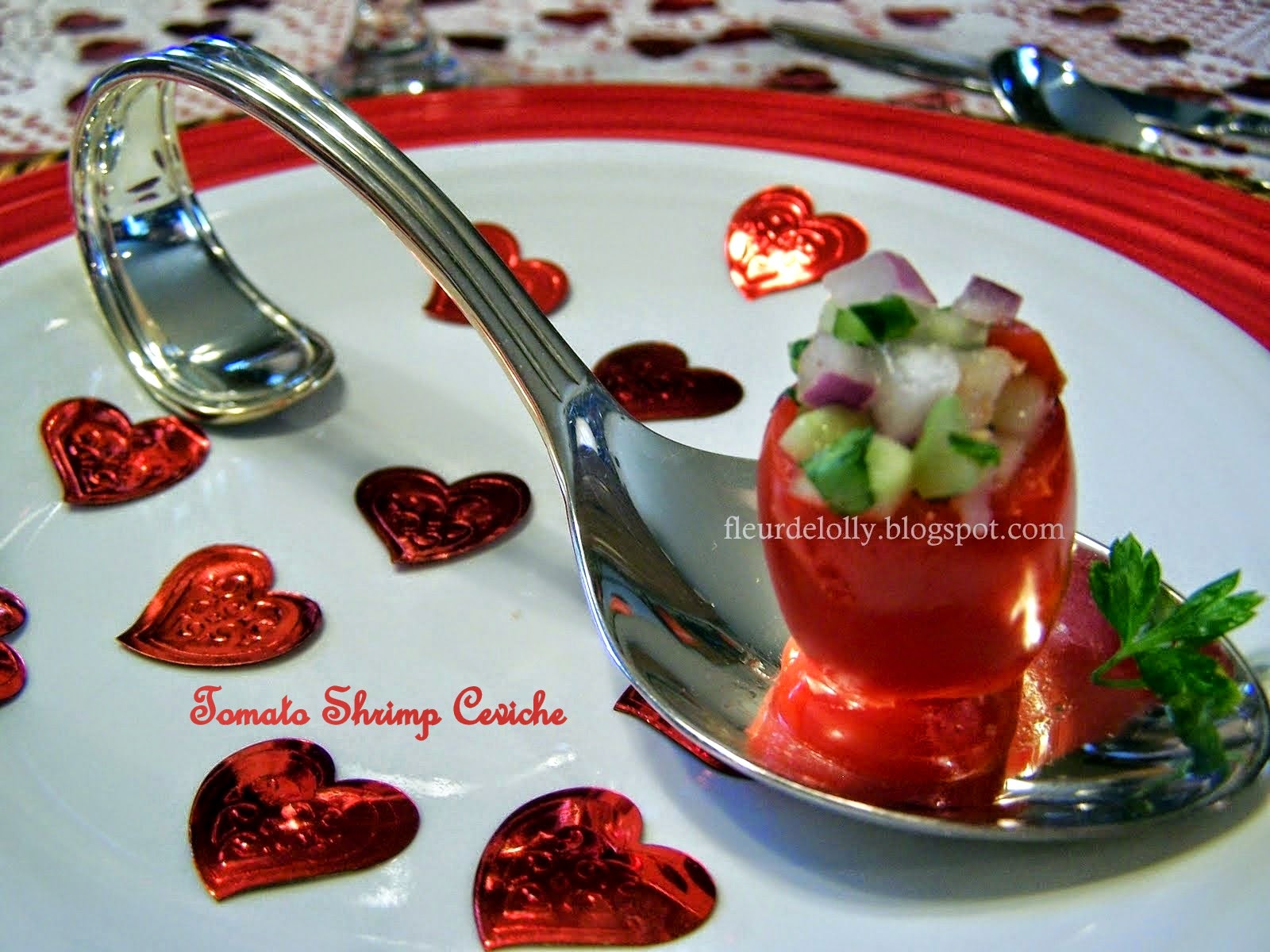 Fleur de Lolly: Amuse Bouche - Tomato Shrimp Ceviche