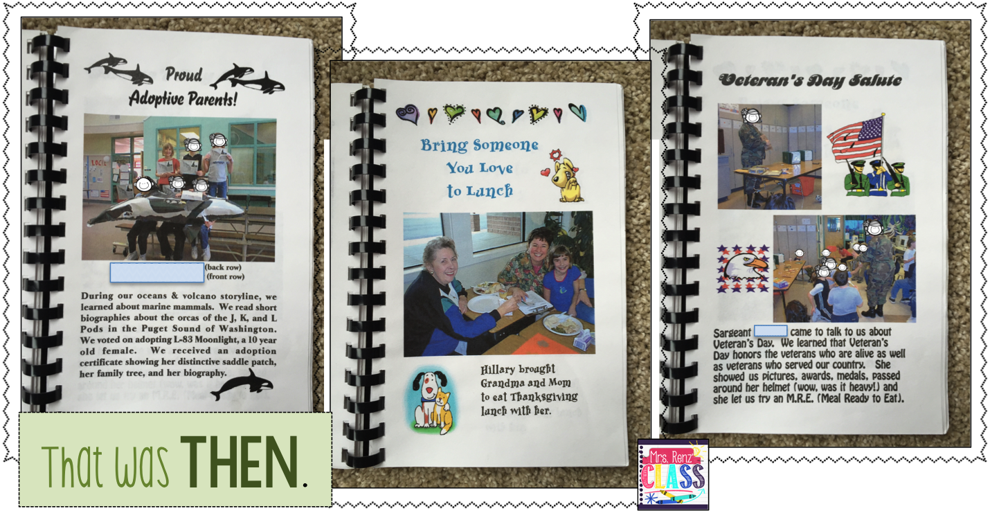 Mrs. Renz' Class: Capture End of Year Memories with a Memory Book!