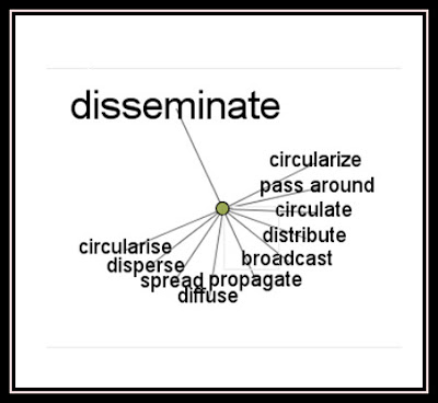 Answers Outlined: Visual GRE Word of the Day - Disseminate
