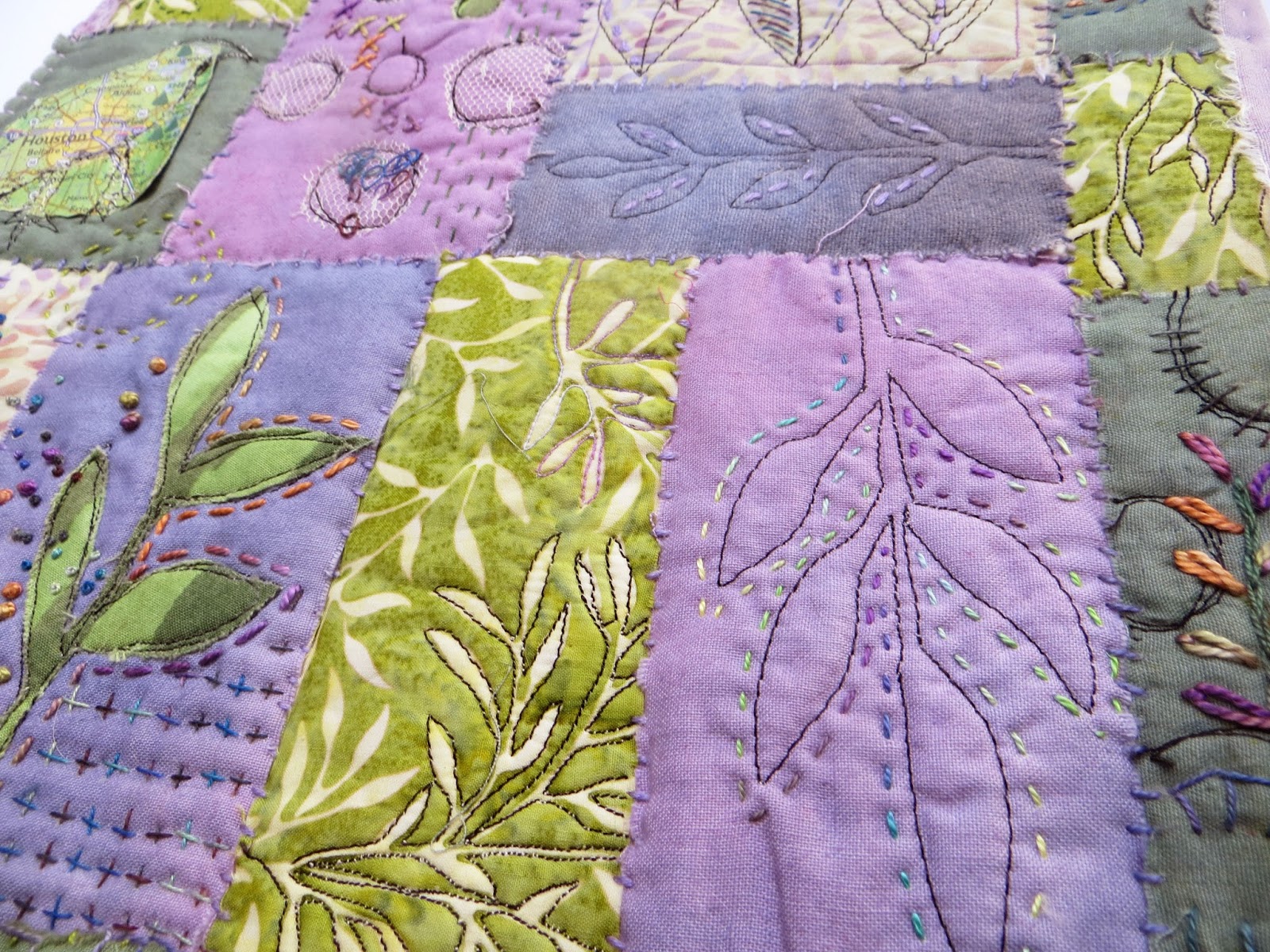 JaneVille: Lavender Spring ~ an art quilt