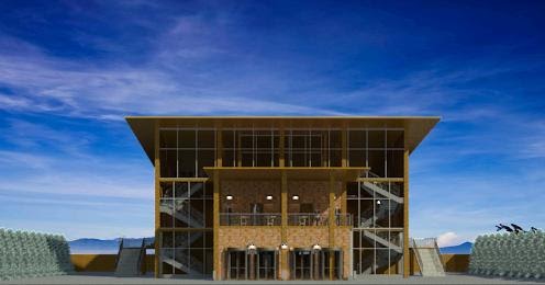 Contoh gambar revit auditorium