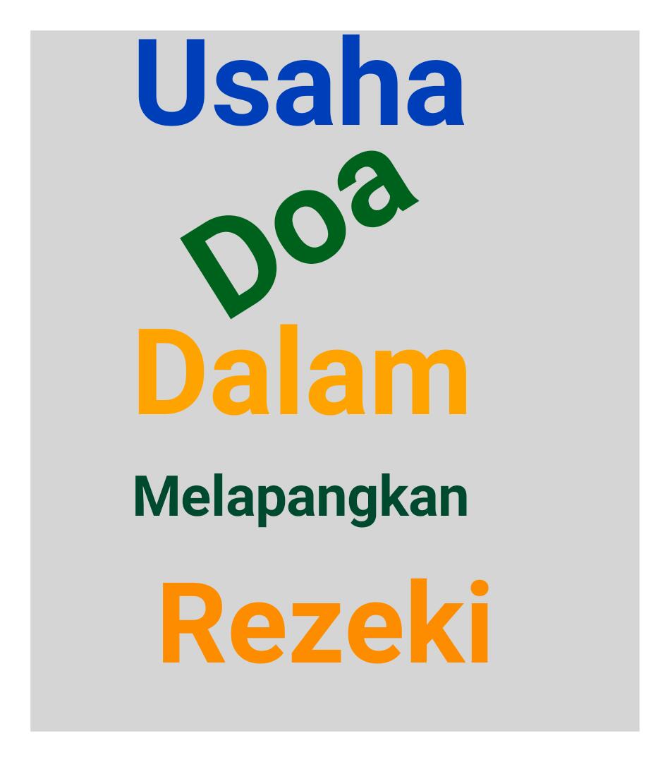 usaha doa dalam melapangkan rezeki - doa doa harianku