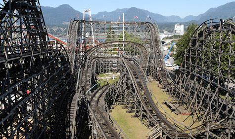 Lance Cardinal Creations: Inside "The Wooden Roller Coaster" at ...