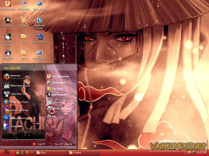 NAruto Blog: Naruto Theme For XP